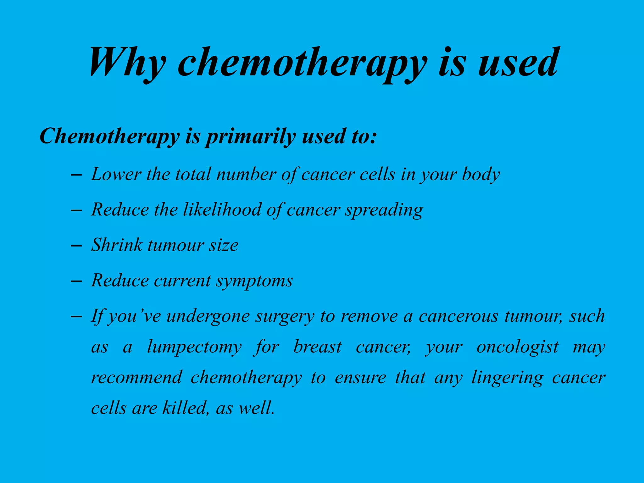 What is chemotherapy | PPTX