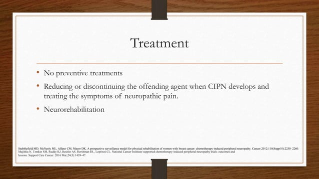 Chemotherapy-Induced Peripheral Neuropathy | PPTX