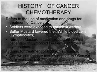 HISTORY OF CANCER CHEMOTHERAPY | PPT