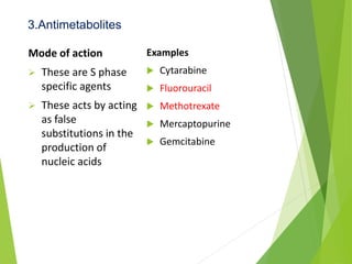 chemotherapyagents .pptx
