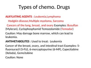 CLINICAL ONCHOLOGY CHEMOTHERAPY [Autosaved].ppt