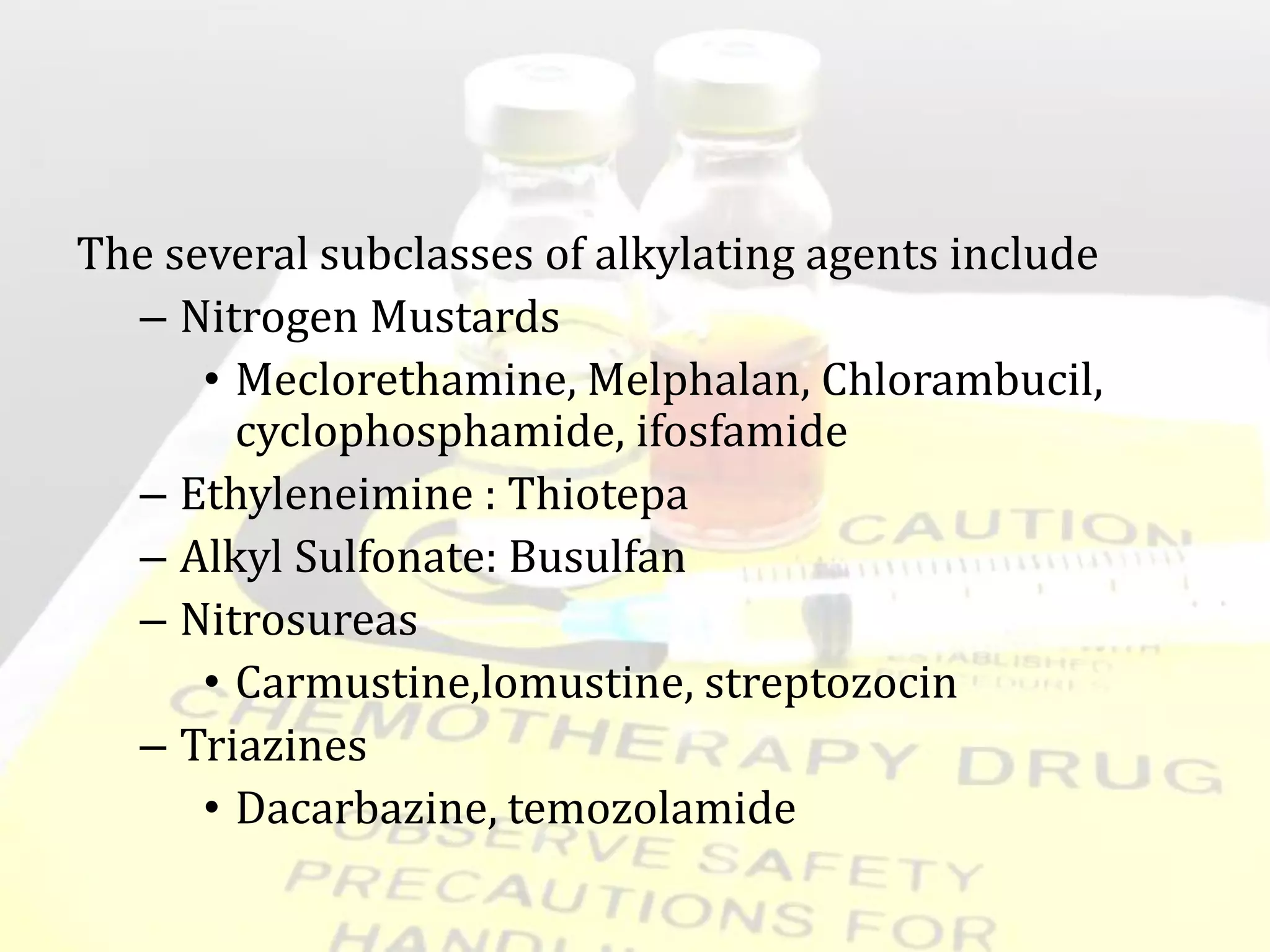 Chemotherapy drugs | PDF