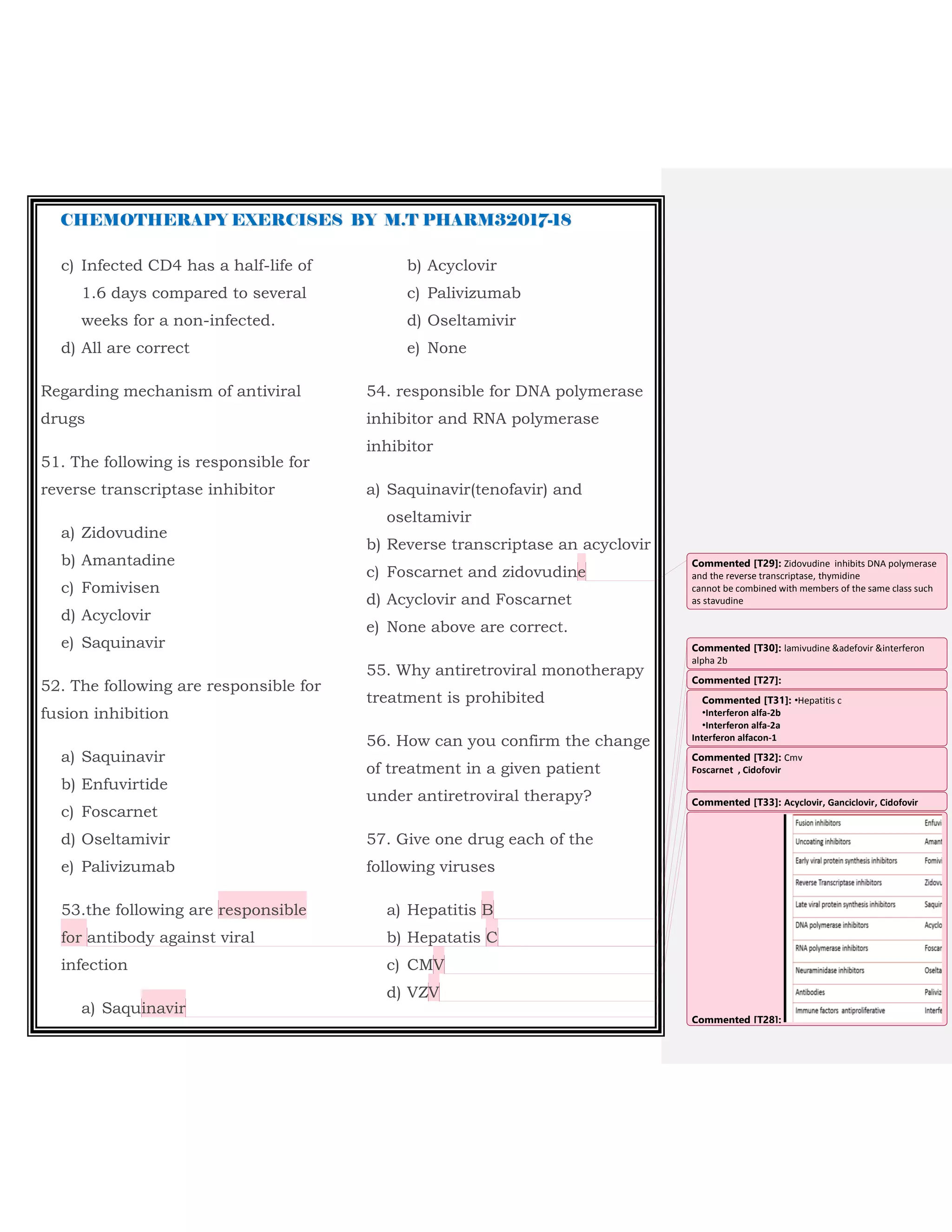 CHEMOTHERAPY MCQS PDF | PDF