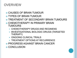 Brain Tumor Chemotherapy