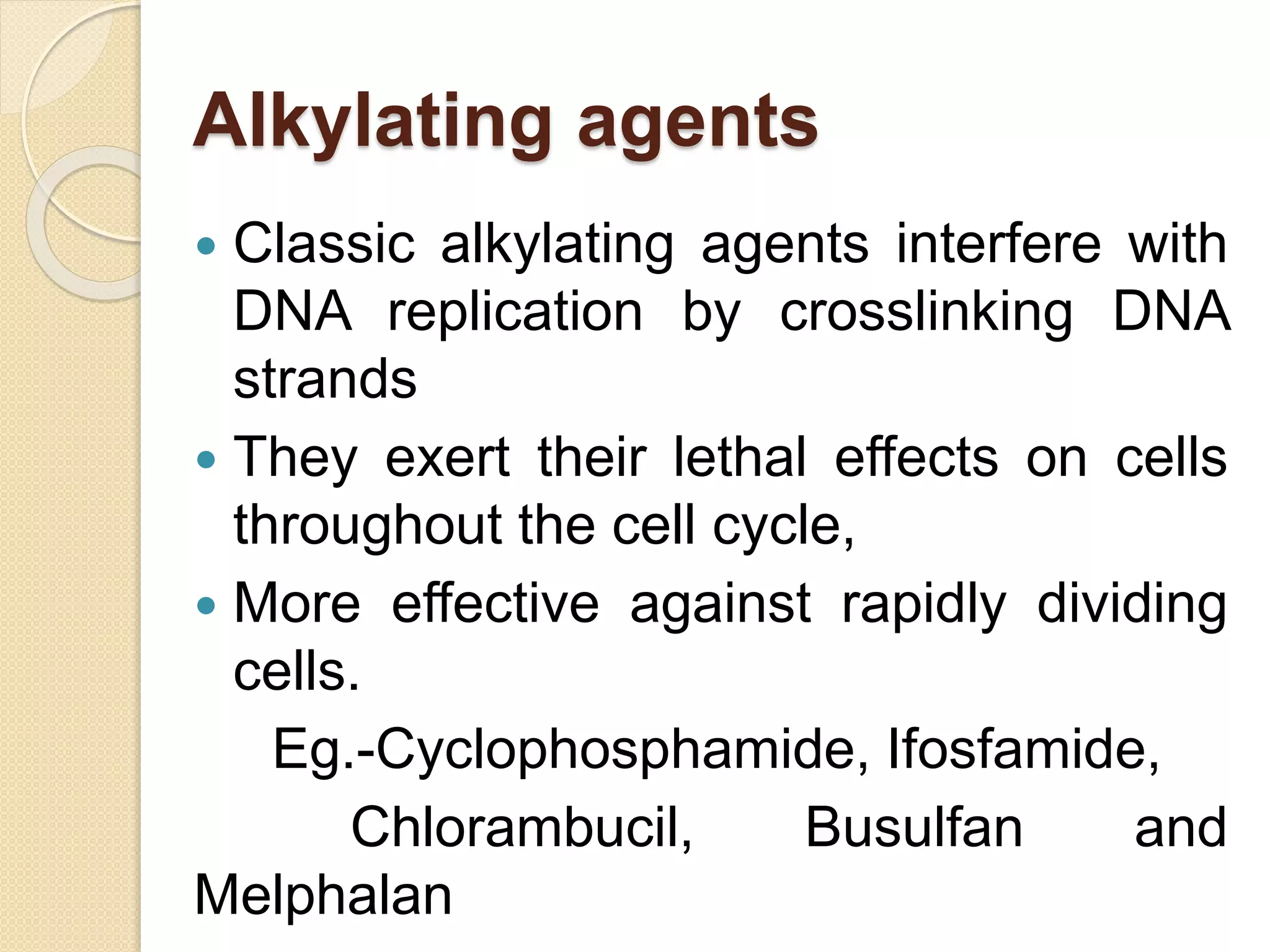 Chemotherapy of cancer | PPTX