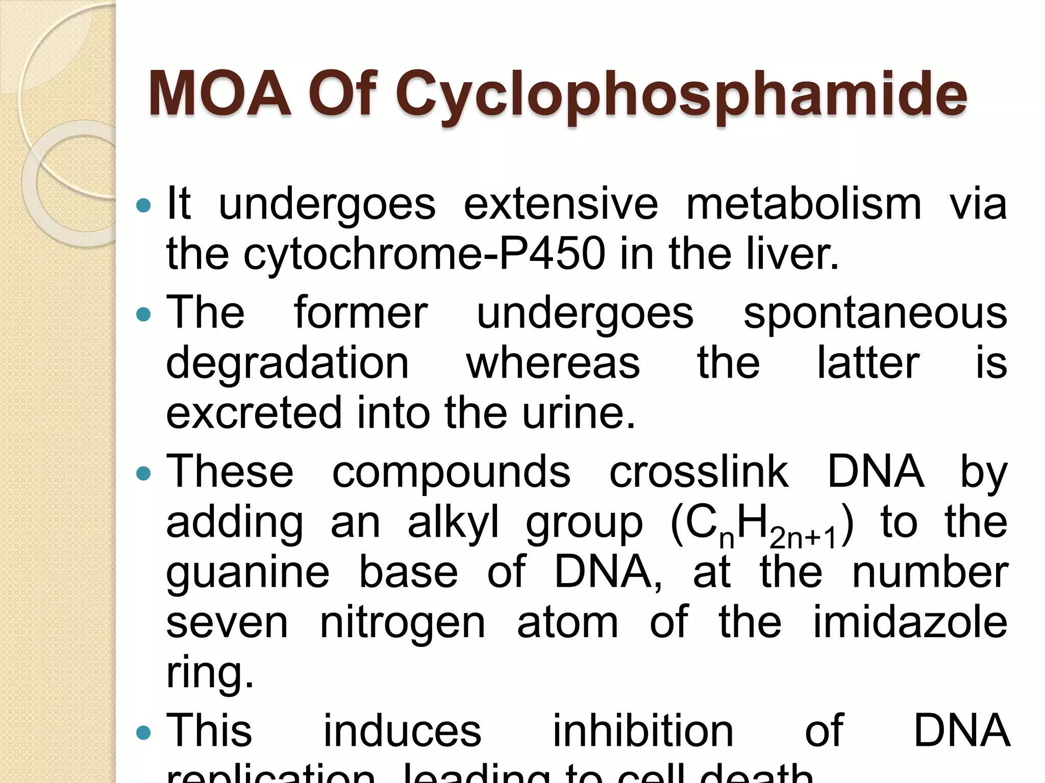 Chemotherapy of cancer | PPTX