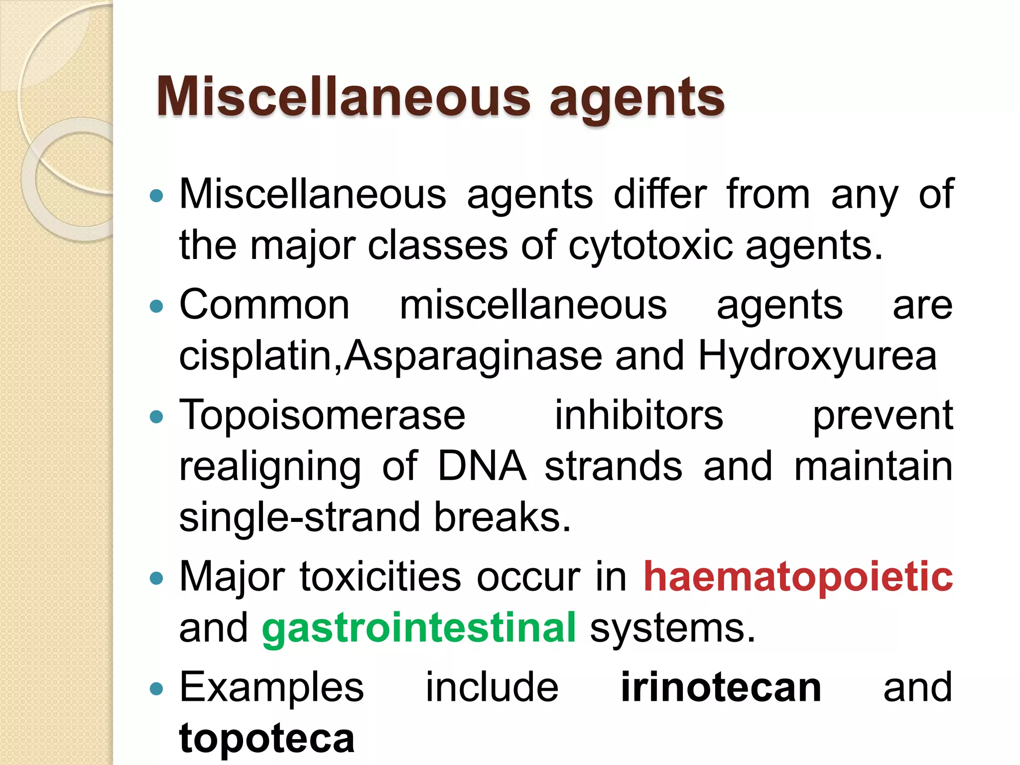 Chemotherapy of cancer | PPTX