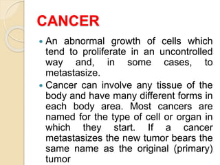 Chemotherapy of cancer | PPTX