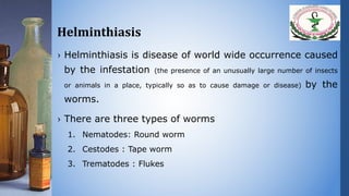 Chemotherapy of parasitic diseases | PPTX