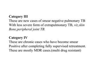 Chemotherapy of tuberculosis | PPT