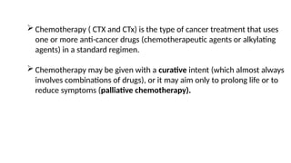 chemotherapy presentation.pptx for education | PPTX
