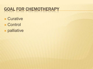 Chemotheray nsg role | PPTX