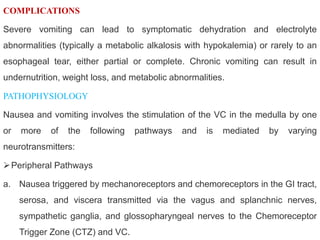 Chemotherpy of nausea and emesis | PPT