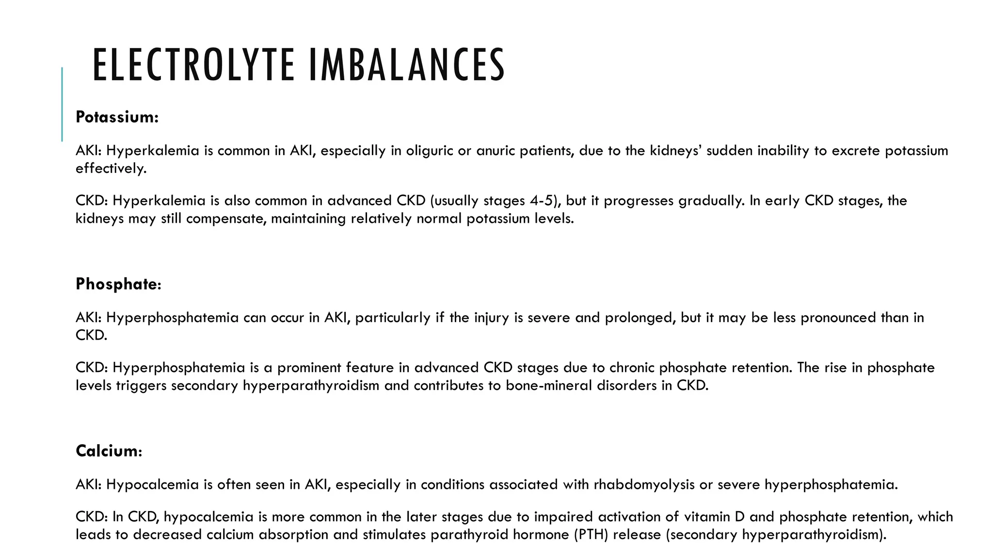 biochemical analysis of acute kidney injury and chronic kidney disease ...
