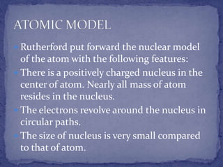 atomic models | PPTX