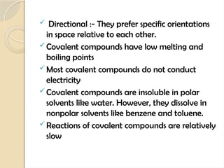 Covalent bond, valence bond theory and its limitations | PPTX