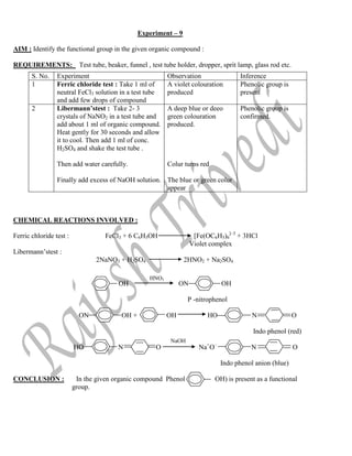 chemistry Practical Class 12th CBSE. | PDF