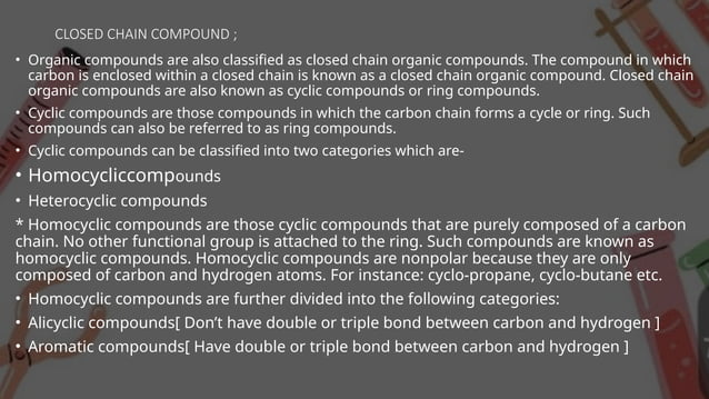 ORGANIC CHEMISTRY NOMENCLEATURE , CLASSIFICATION. | PPT