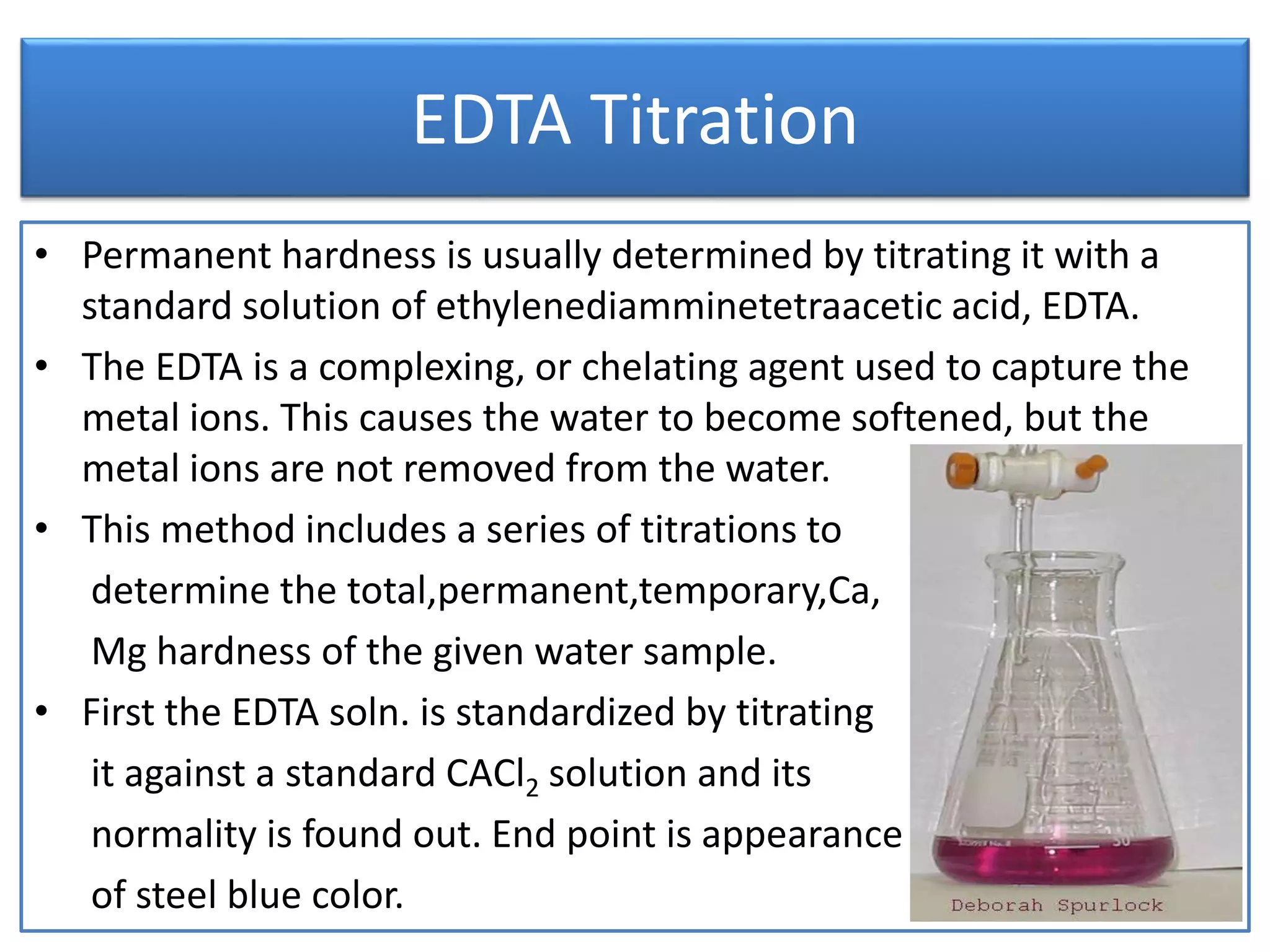 Determination of hardness of water | PPTX