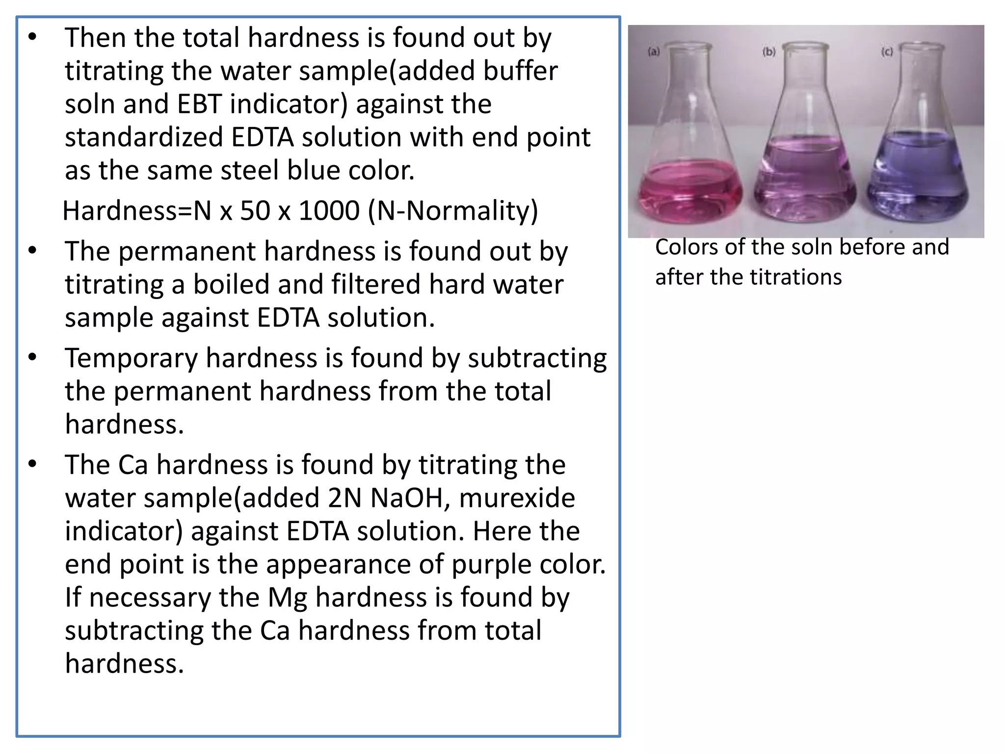 Determination of hardness of water | PPTX