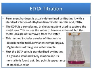 Determination of hardness of water | PPTX