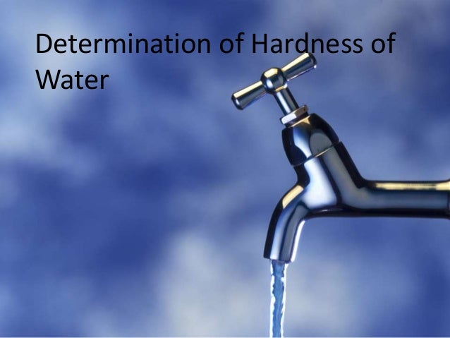 Determination Of Hardness Of Water