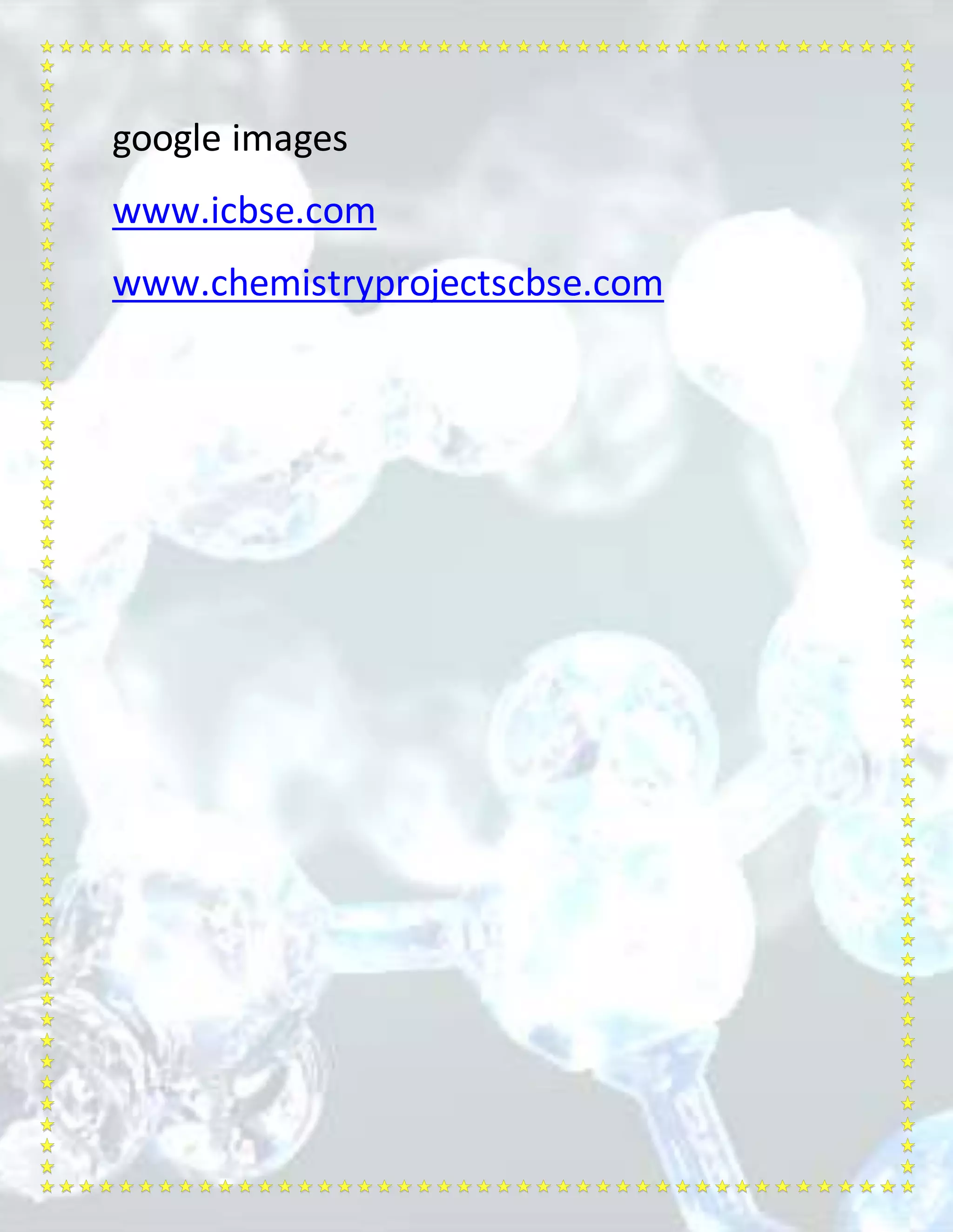 Chemistry investigatory project | DOCX