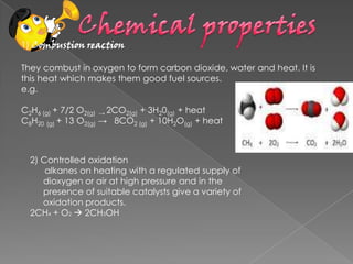 hydrocarbons | PPTX | Chemistry | Science