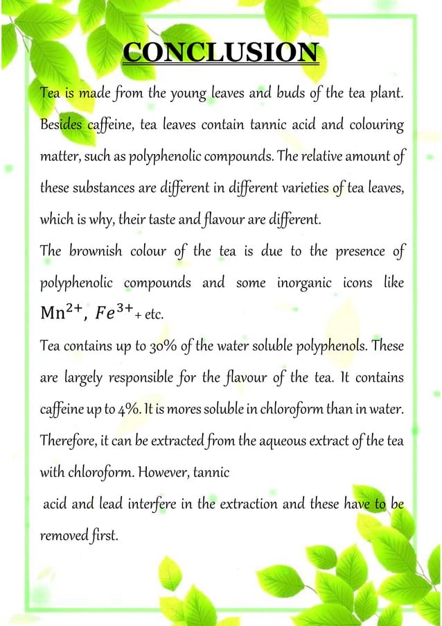 Chemistry Project for class 12 on a comparative study on different ...