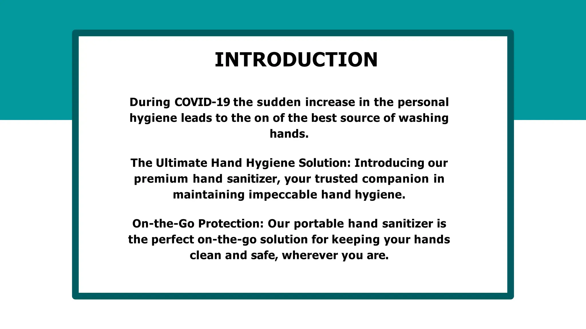 Hand Sanitizer Chemical Engineering Prototyping | PPTX