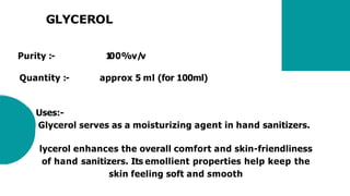 Hand Sanitizer Chemical Engineering Prototyping | PPTX