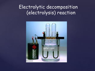 Types of Chemical reaction class 10 | PPTX
