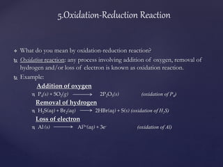 Types of Chemical reaction class 10 | PPTX