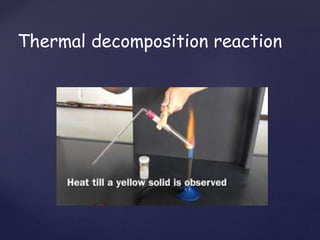 Types of Chemical reaction class 10 | PPTX