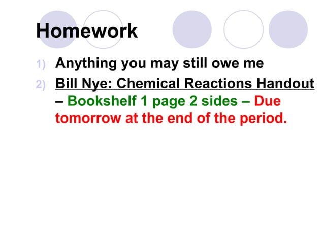 Chem reactions | PPT