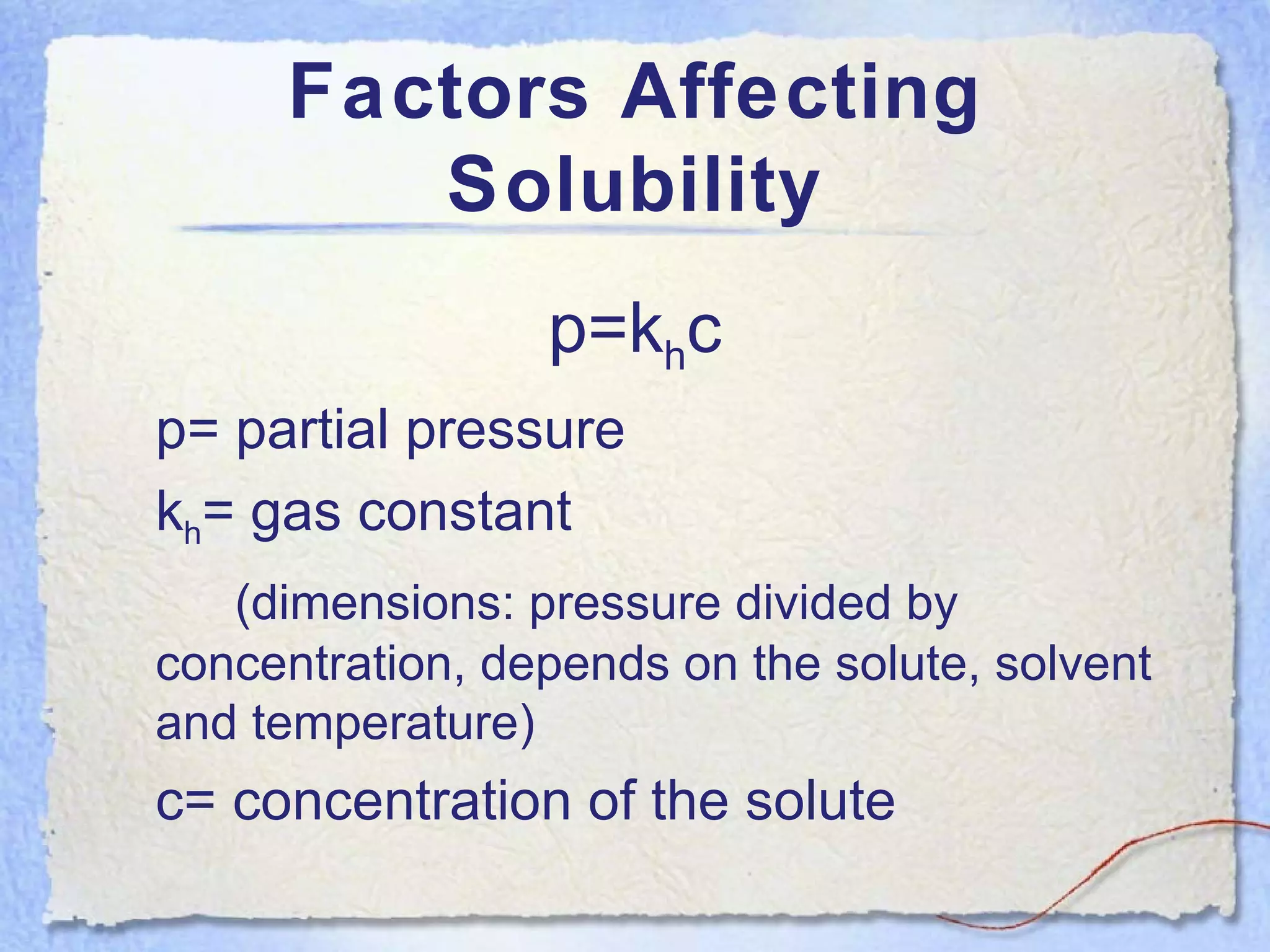 Factors Affecting Solubility | PPT