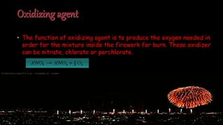 chemistry of fireworks | PPTX