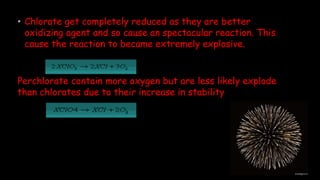 chemistry of fireworks | PPTX