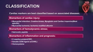 markers of cardiac disorders | PPTX
