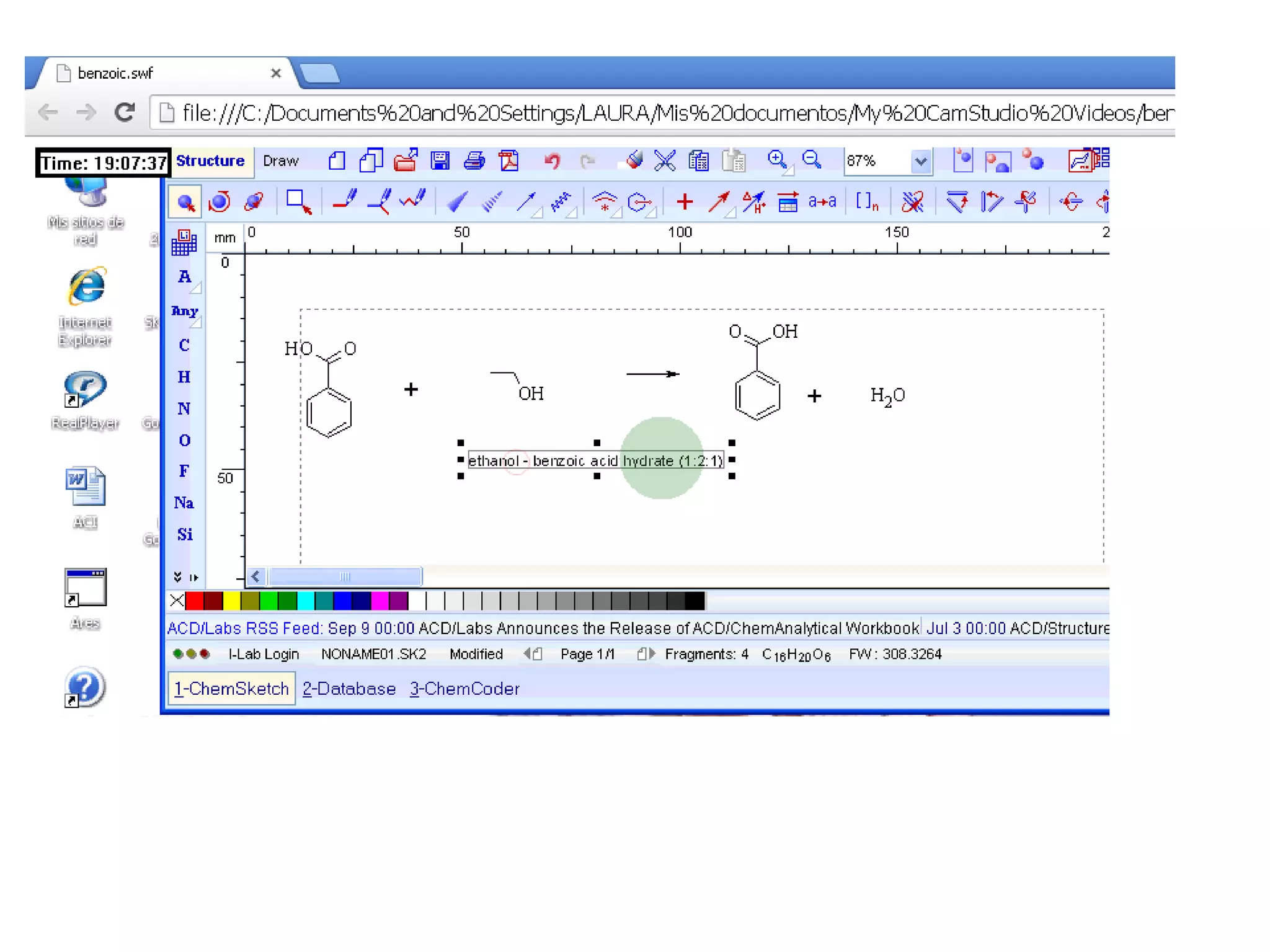 Chemsketch camstudio | PPT