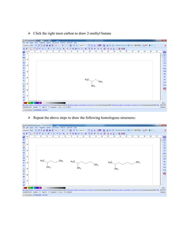 Chemsketch tutorial | PDF