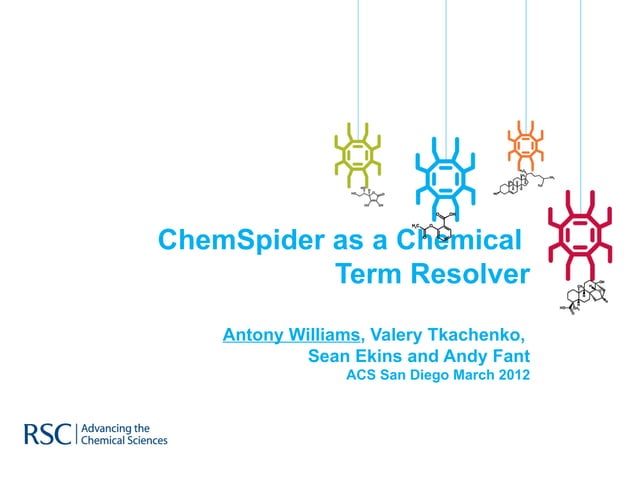 Chem spider as a chemical term resolver | PPT