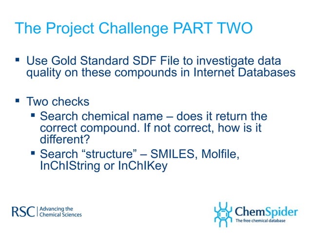 Chem spider as a chemical term resolver | PPT