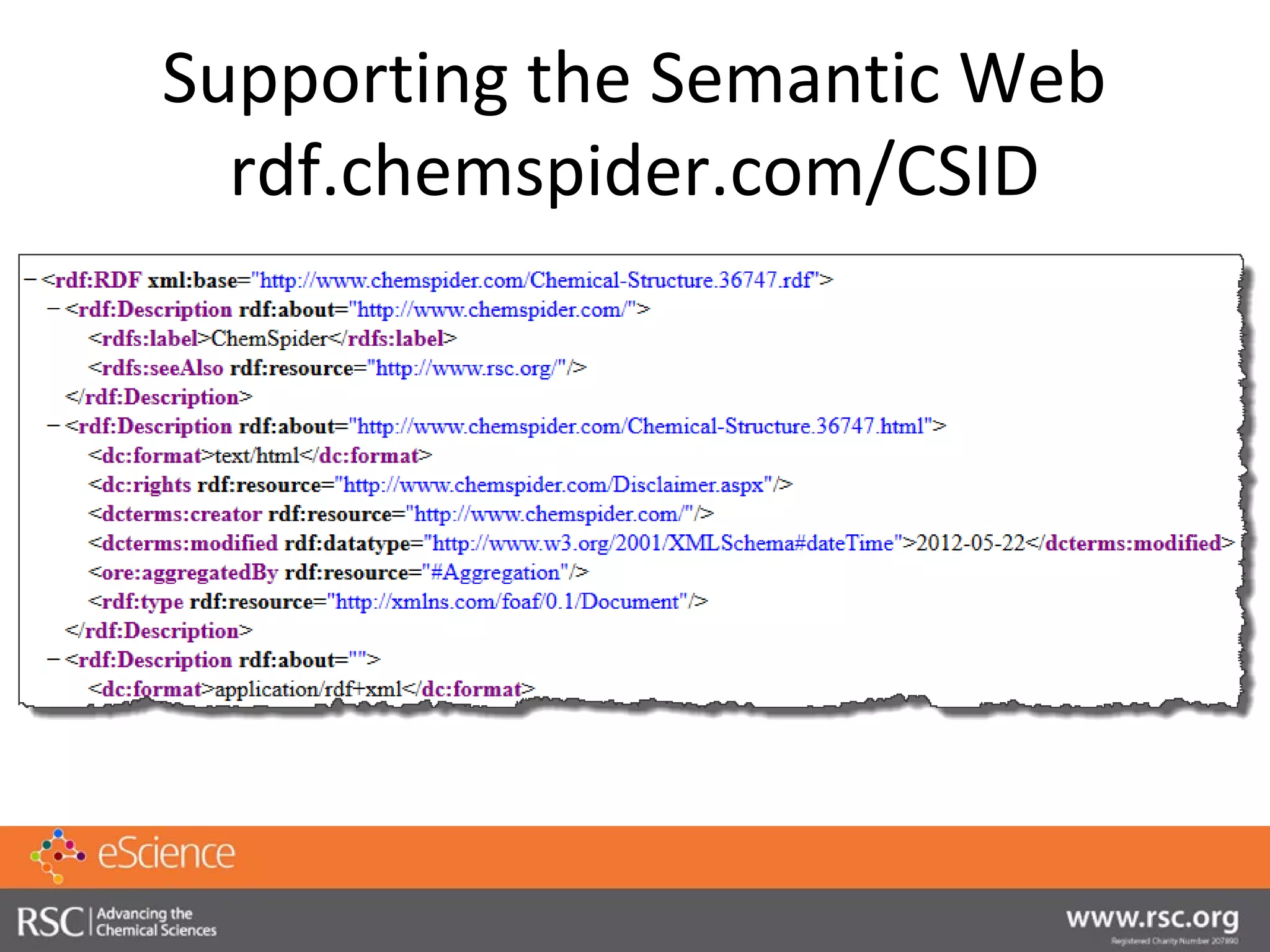 ChemSpider – disseminating data and enabling an abundance of chemistry ...