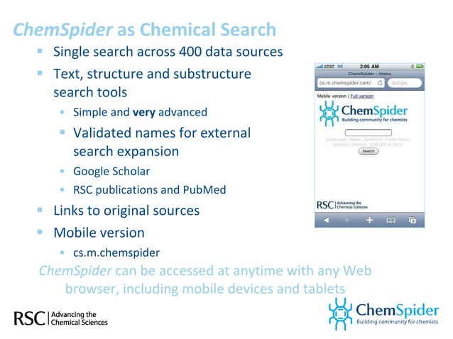Chem spider introduction spring 2011 | PPT