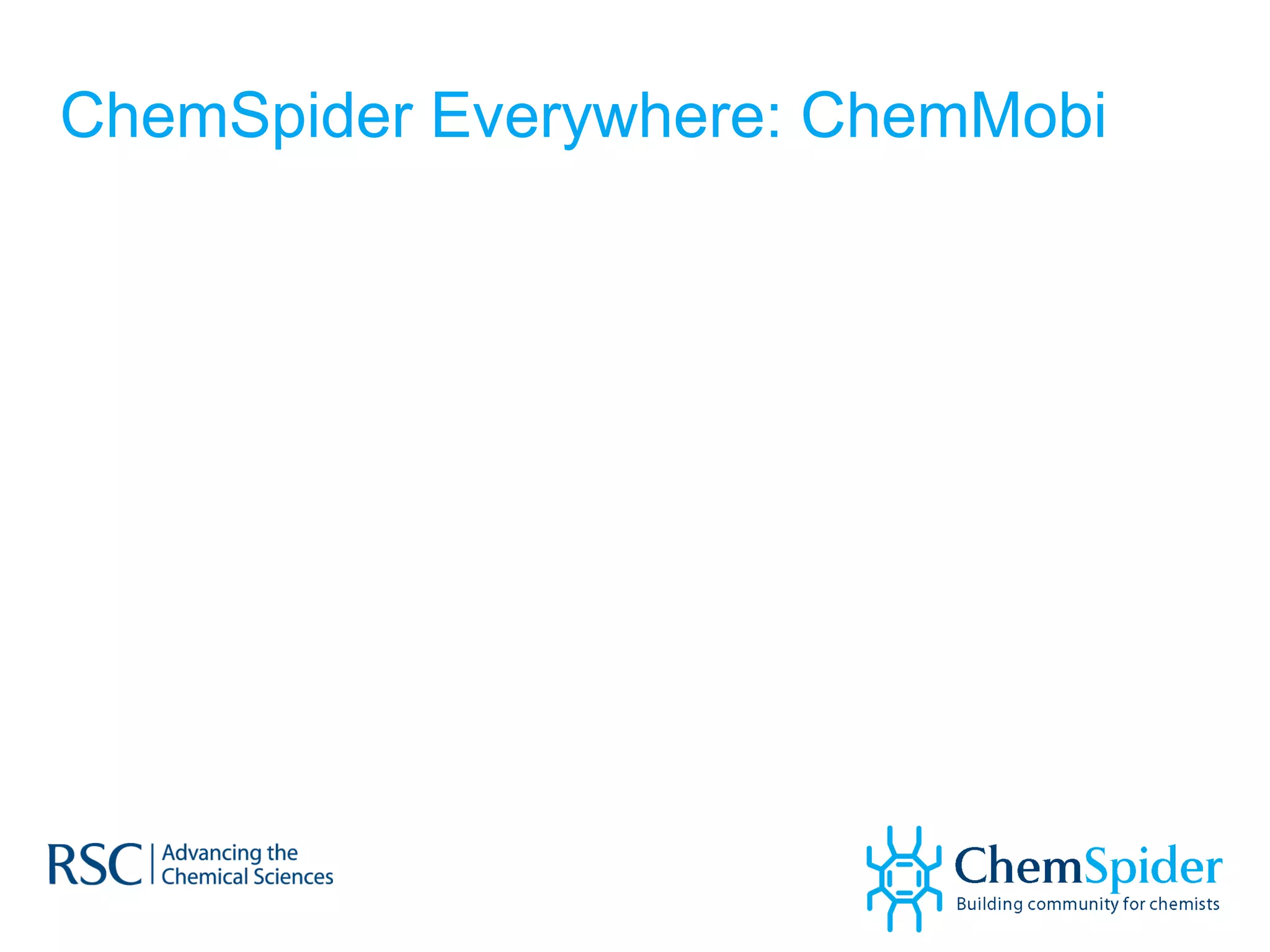 ChemSpider Overview Presentation at Special Libraries Association | PPT
