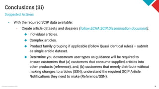 Industry experience of complying with their SCIP database obligations | PPTX