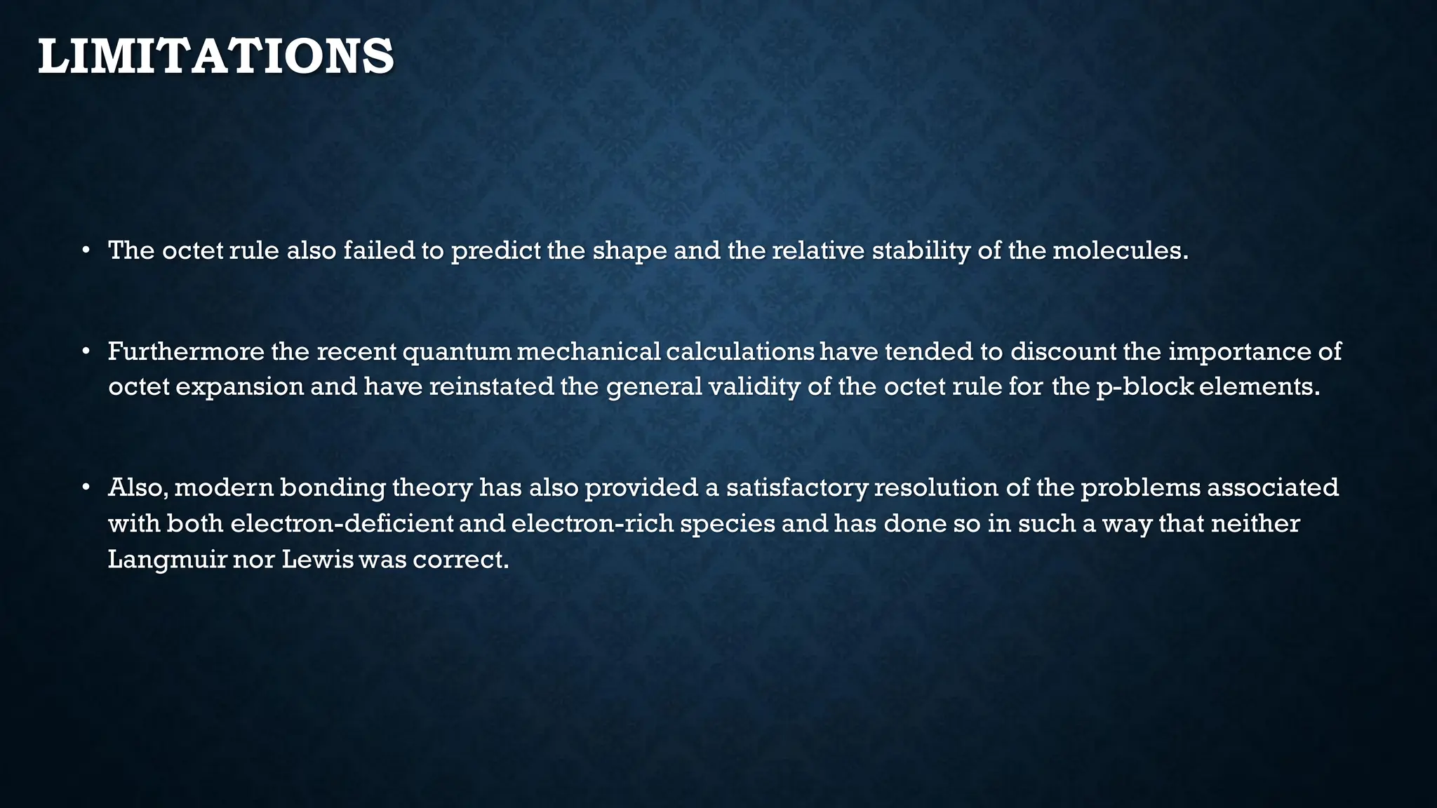 Octet Rule and its Limitations | PDF