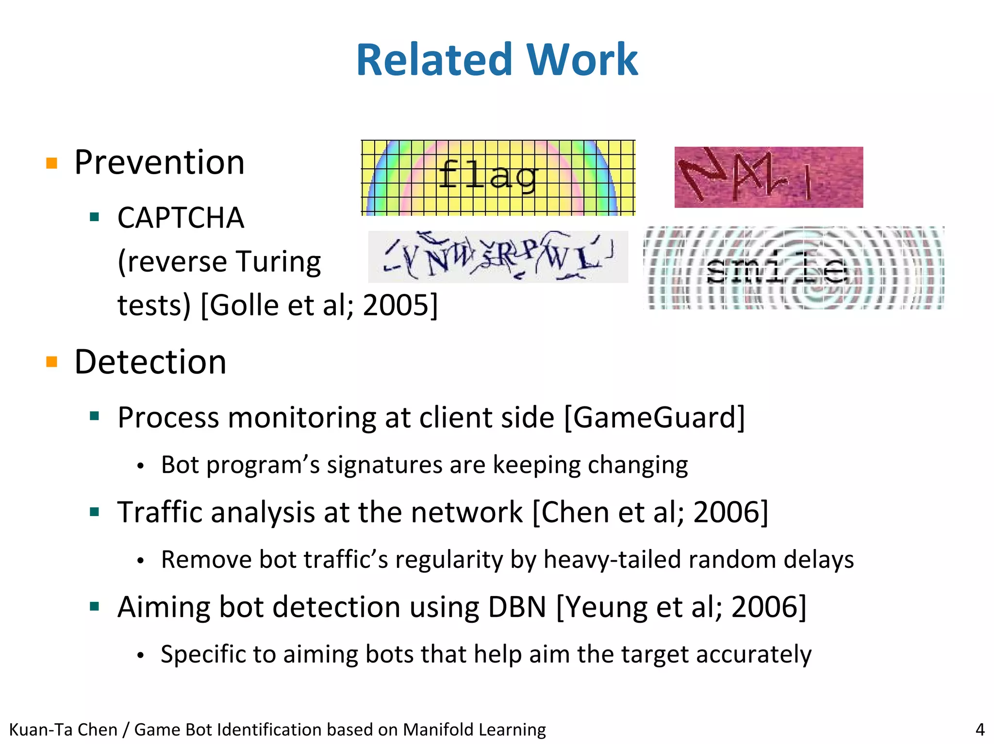 Game Bot Identification Based on Manifold Learning | PDF