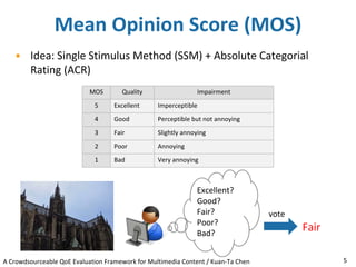 A Crowdsourceable QoE Evaluation Framework for Multimedia Content | PPT